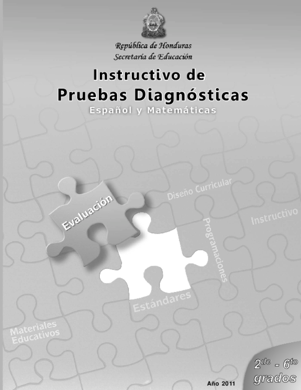 (PDF) Instructivo Prueba Diagnstica 2-6 ESP-MAT 2011