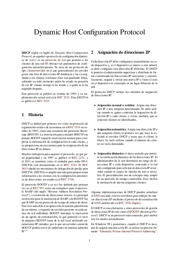 Pdf Dynamic Host Configuration Protocol