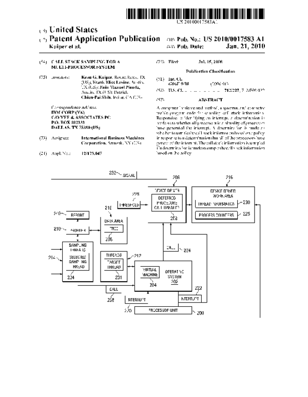 (PDF) Call stack sampling for a multi-processor system