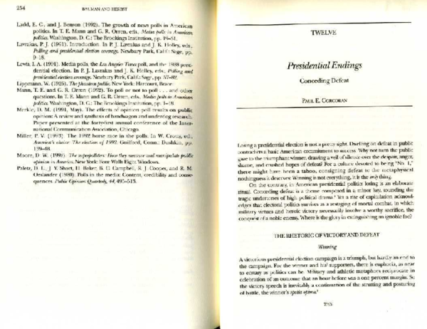 (PDF) Presidential Endings: Conceding Defeat