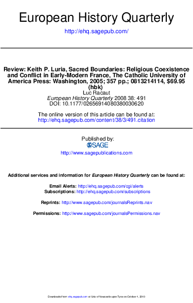 (PDF) Reason of State, Religious Passions, and the French Wars of ...