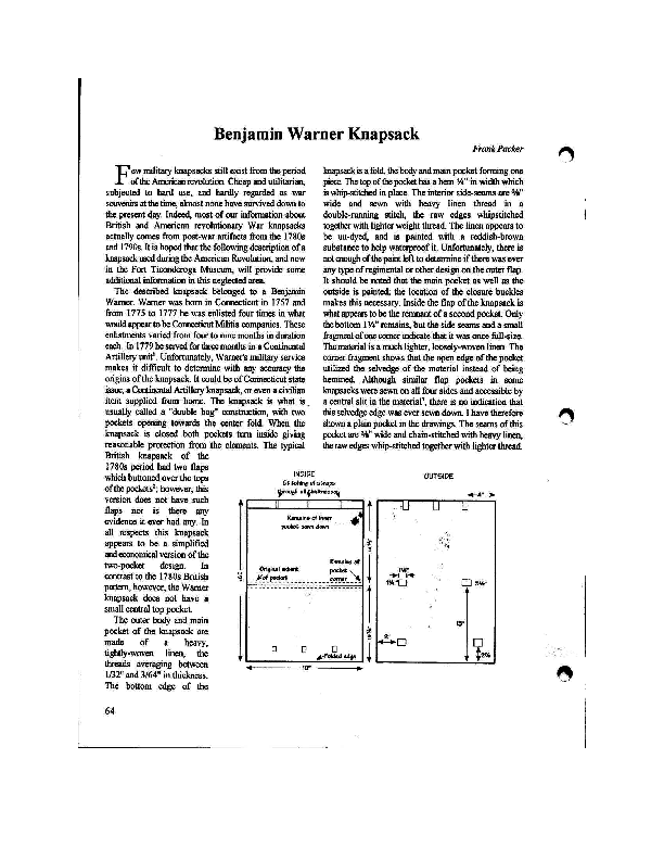 (PDF) Warner Knapsack