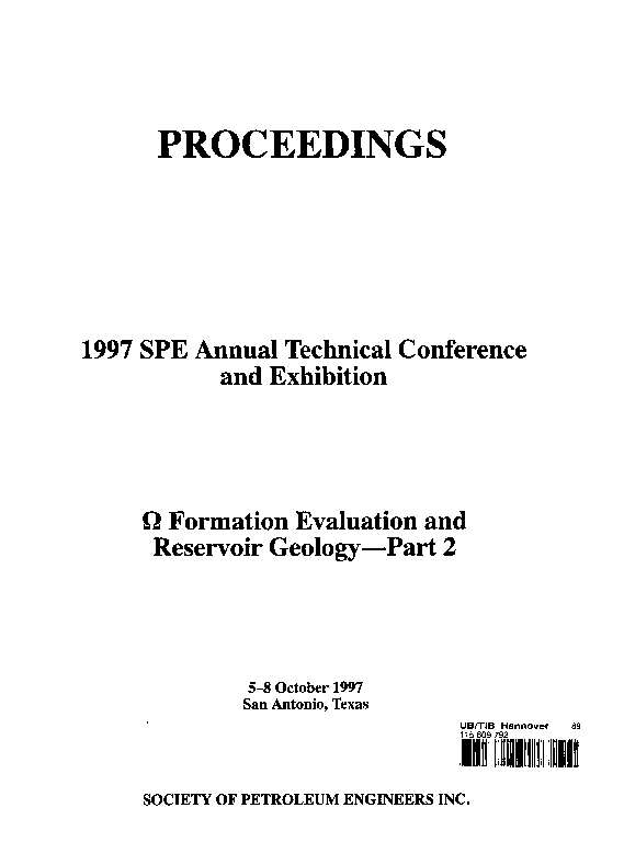 (PDF) MM. Felling and C. W. Morris, Schlumberger Wireline & Testing