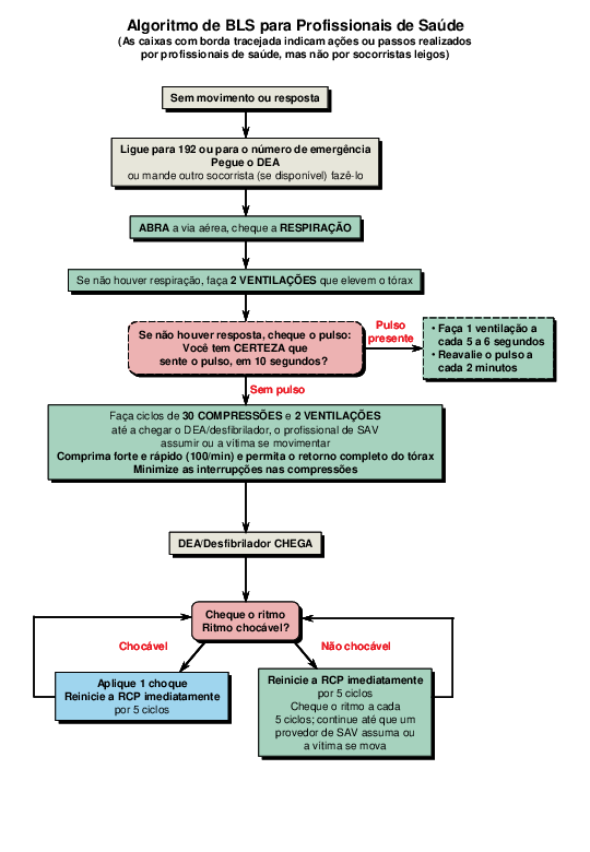 (PDF) Algoritmo de BLS para Profissionais de Saúde