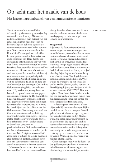 (PDF) Op jacht naar het naadje van de kous. Het laatste museumbezoek ...