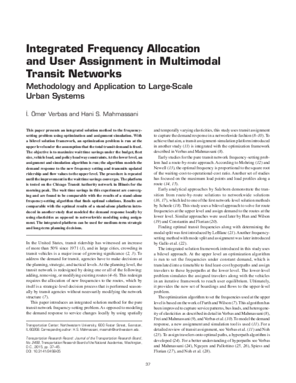 Pdf Integrated Frequency Allocation And User Assignment In Multi