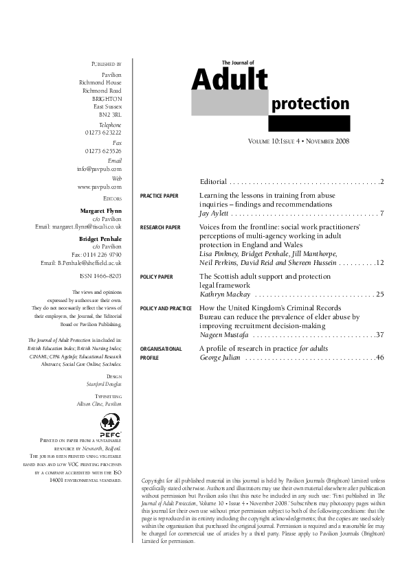 (PDF) Voices from the frontline: social workers’ perceptions of multi ...