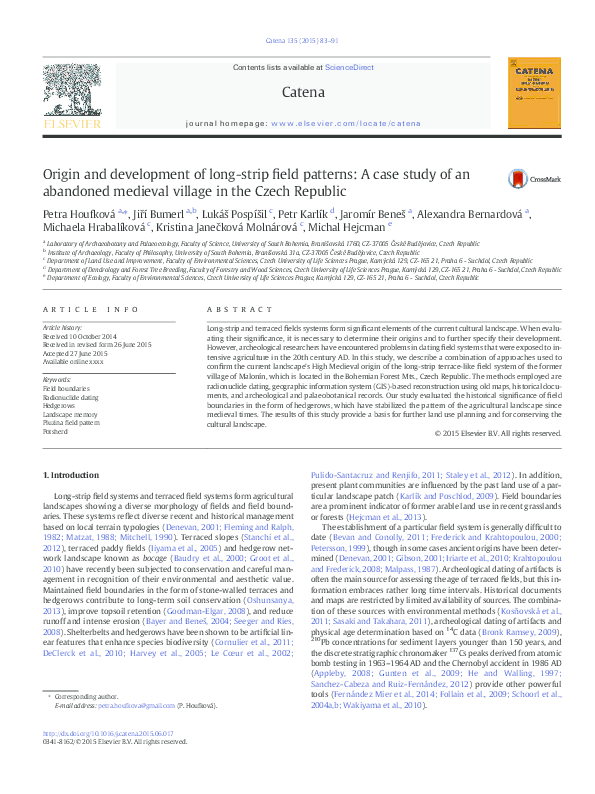 (PDF) Origin and development of long-strip field patterns: A case study ...