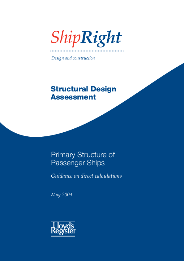 (PDF) Structural Design Assessment Primary Structure of Passenger Ships ...