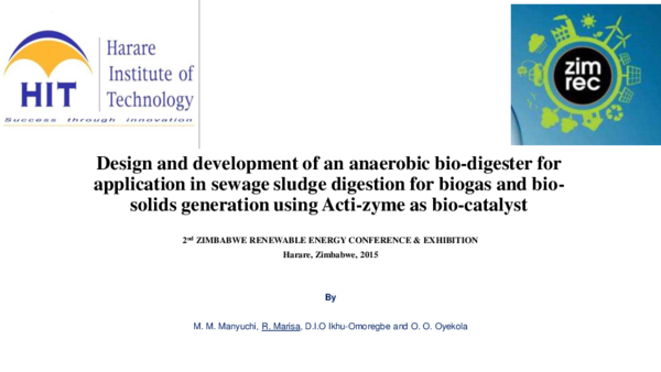 (PDF) Design and development of an anaerobic bio-digester for ...