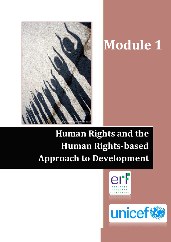 Pdf Module 1 Human Rights And The Human Rights Based Approach To