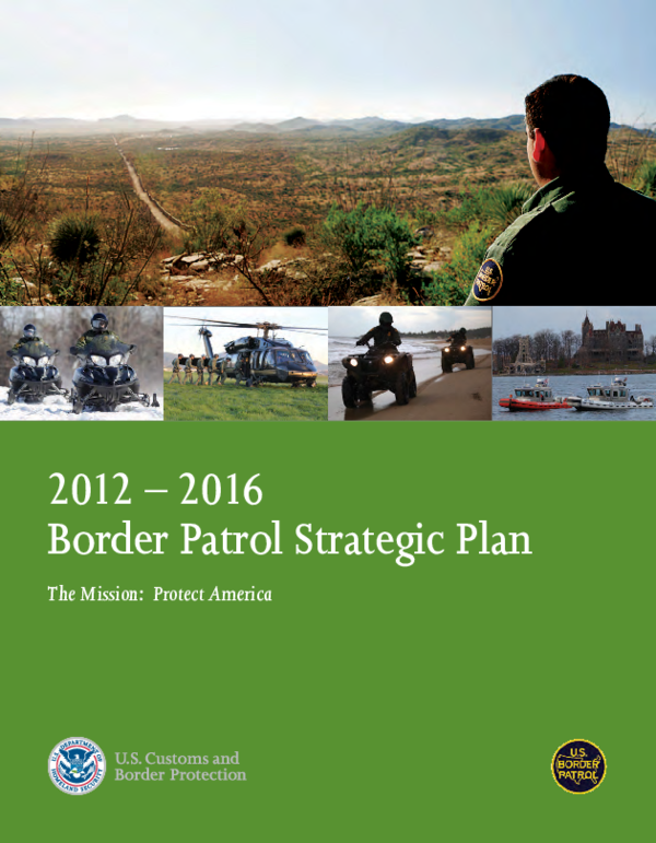 (PDF) Border Patrol Strategic Plan