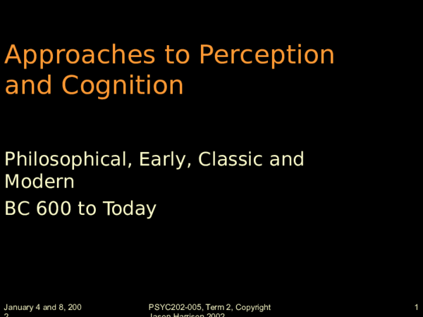 (PPT) 01-history-of-perception
