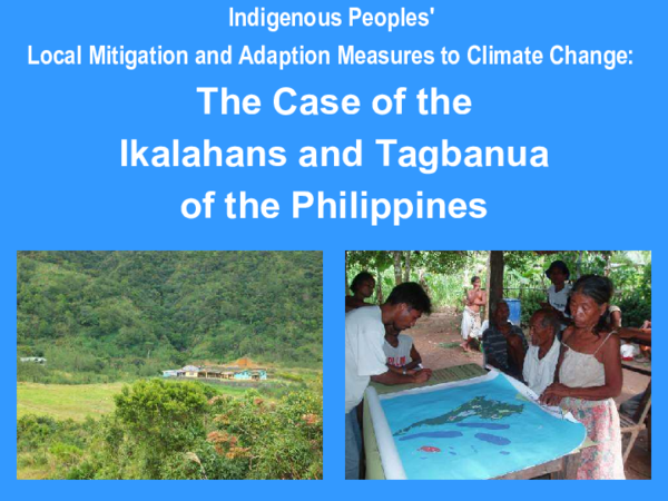 (PDF) The Case of the Ikalahans and Tagbanua of the Philippines