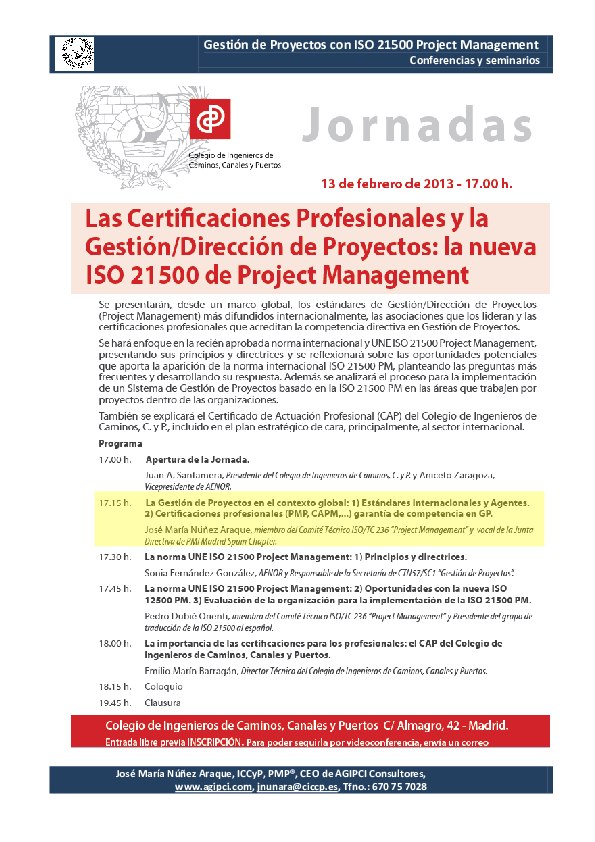 (PDF) Gestión de Proyectos con ISO 21500 Project Management
