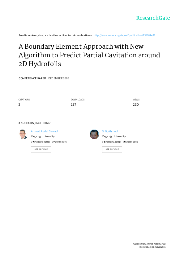 Pdf A Boundary Element Approach With New Algorithm To Predict Partial