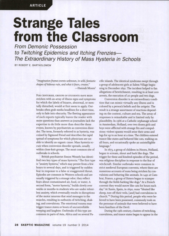 (PDF) Strange Tales From the Classroom