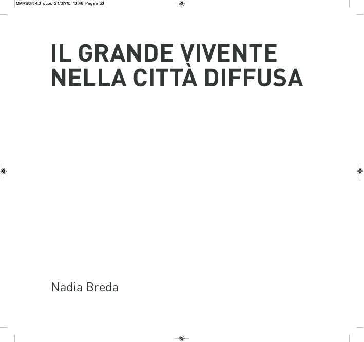 (PDF) Il grande vivente nella città diffusa