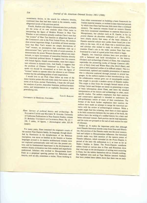 (PDF) [Review of] Elam: Surveys of political history and archaeology ...