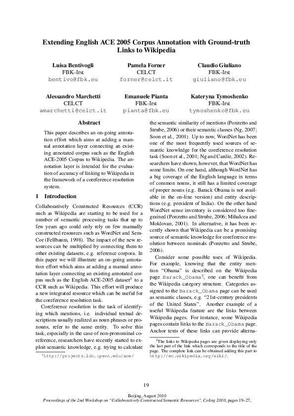 (PDF) Extending English ACE 2005 Corpus Annotation with Ground-truth ...