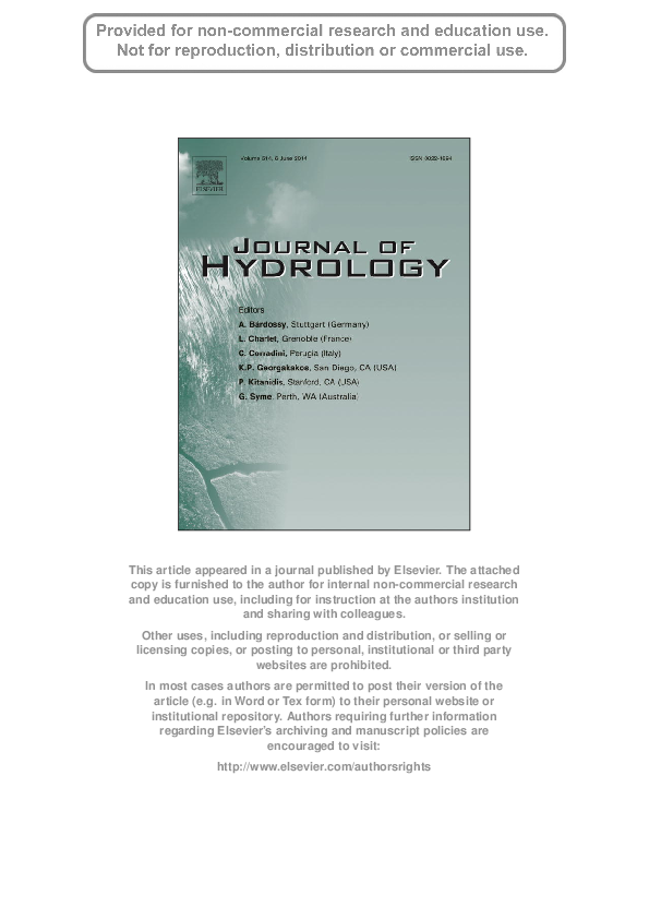 (PDF) Optimal hydrograph separation filter to evaluate transport routines of hydrological models