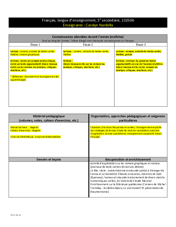 (PDF) 5e-secondaire-francais