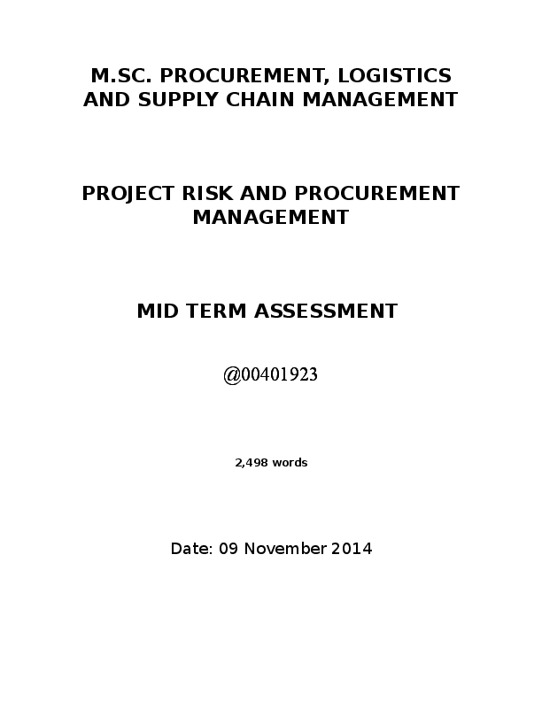 (DOC) PROACTIVE PROCUREMENT AND PURCHASING STRATEGIC OPERATIONS FOR A ...