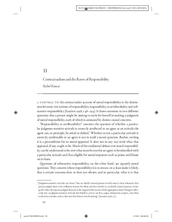 (PDF) Contractualism and the Roots of Responsibility in Clarke, McKenna ...