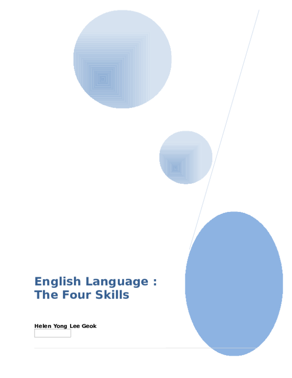 (DOC) English Language : The Four Skills