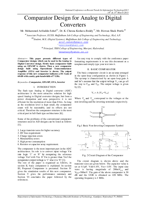 Comparator Circuit Using Op Amp Pdf Circuit Diagram