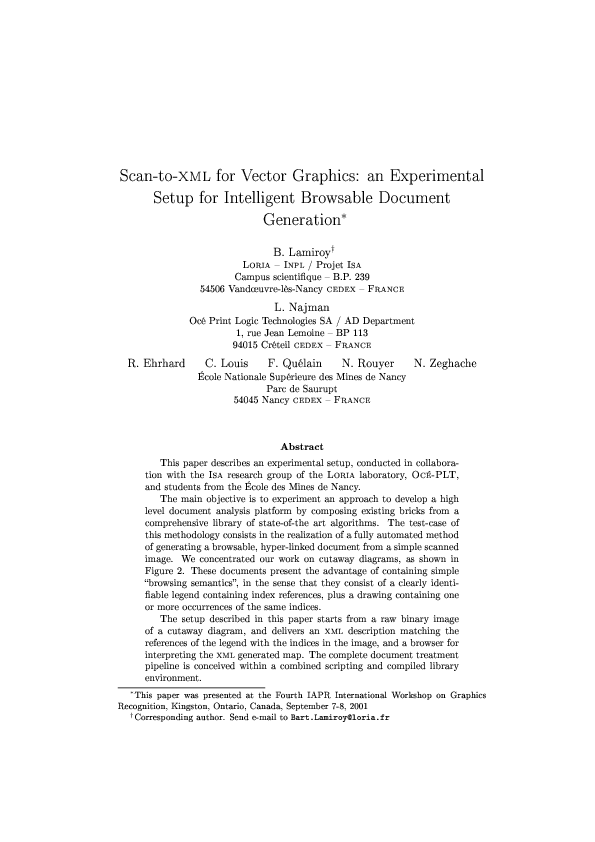 (PDF) Scan-to-XML for Vector Graphics: an experimental setup for ...