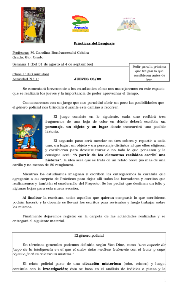 (DOC) Prácticas del Lenguaje