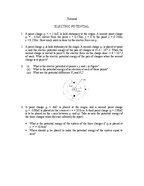 (DOC) Electric potential Tutorial