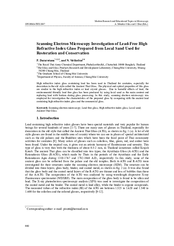 (PDF) Scanning Electron Microscopy Investigation of Lead-Free High ...