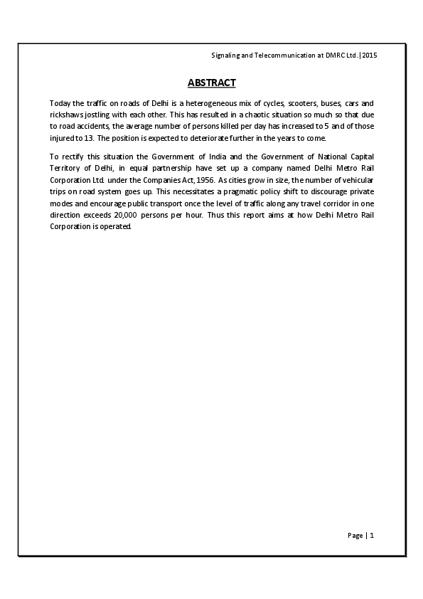 (PDF) DMRC Signaling and Telecommunication Report