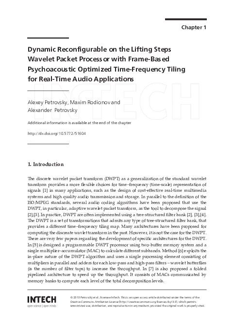 (PDF) Real-Time Audio Applications