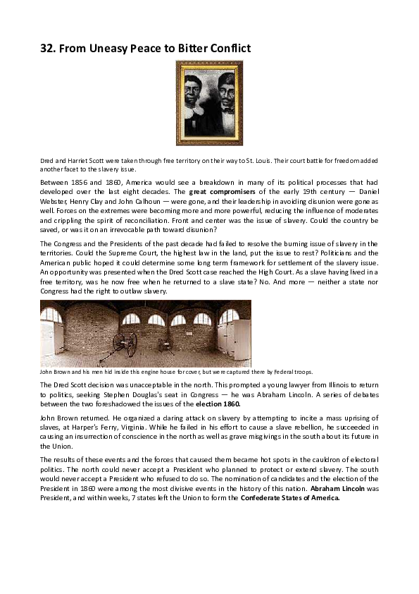 (PDF) 32. From Uneasy Peace to Bitter Conflict (HISTORY OF NORTH AMERICA)