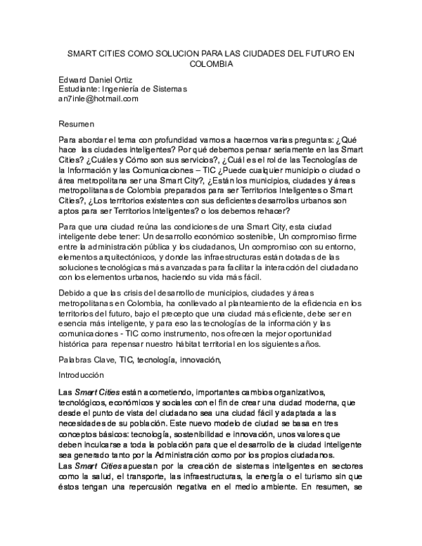 (DOC) SMART CITY