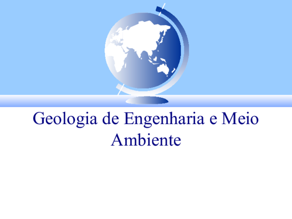 Ppt Introducao A Geologia De Engenharia