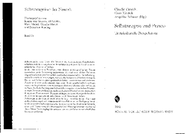 (PDF) "Transcultural Autobiography, or The Lives of Others", in Claudia Ulbrich, Hans Medick ...