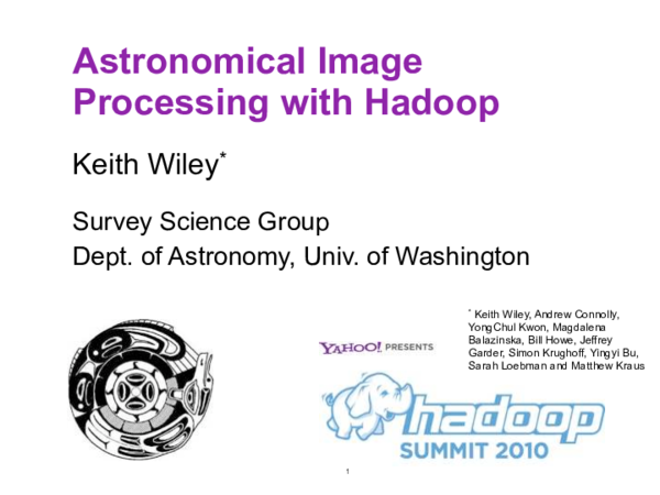 (PDF) Astronomical image processing with hadoop