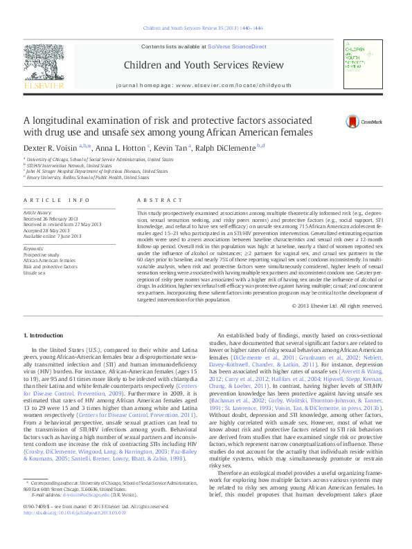 Pdf Longitudinal Examination Of Risk And Protective Factors Associated With Drug Use And