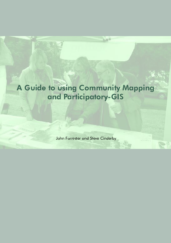 (PDF) A Guide to using Community Mapping and Participatory-GIS