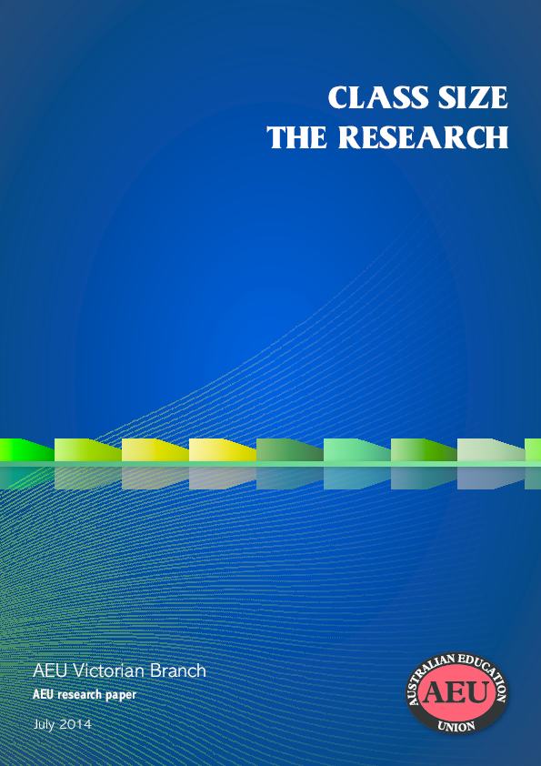 (PDF) CLASS SIZE THE RESEARCH CLASS SIZE RESEARCH