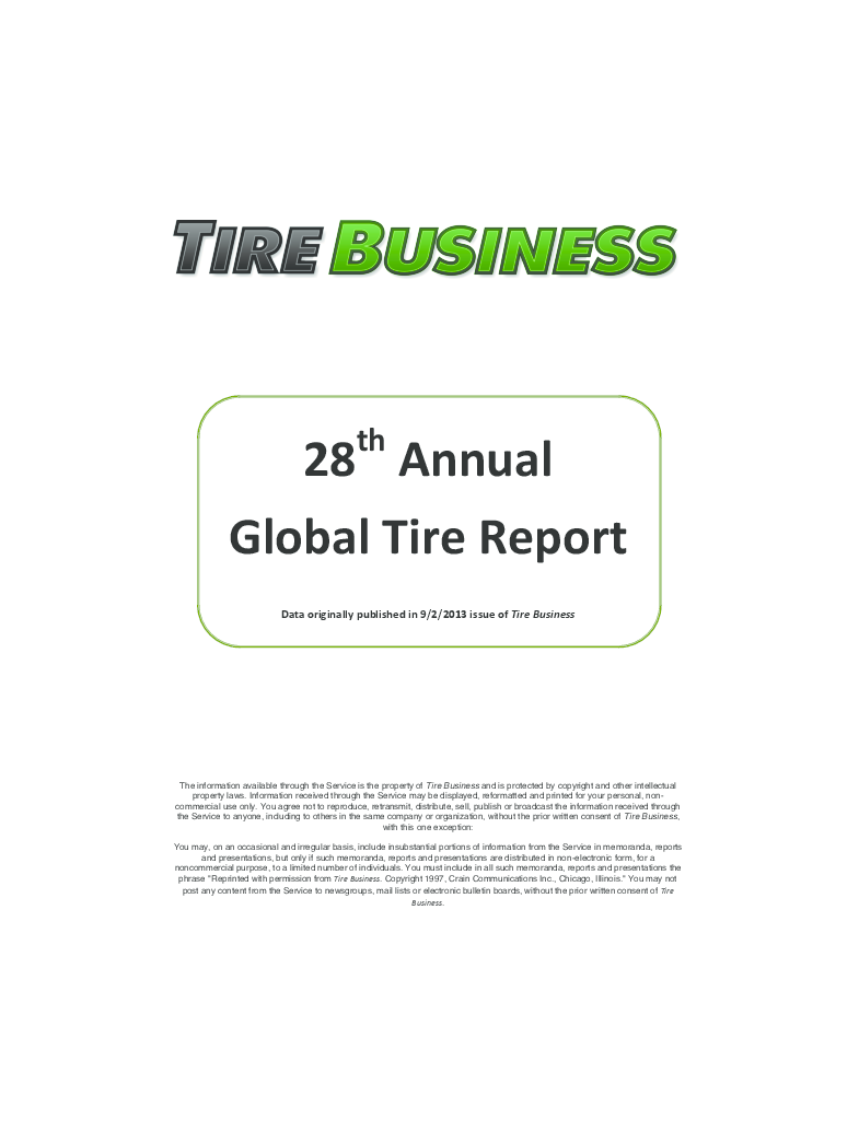 (PDF) Annual Global Tire Report