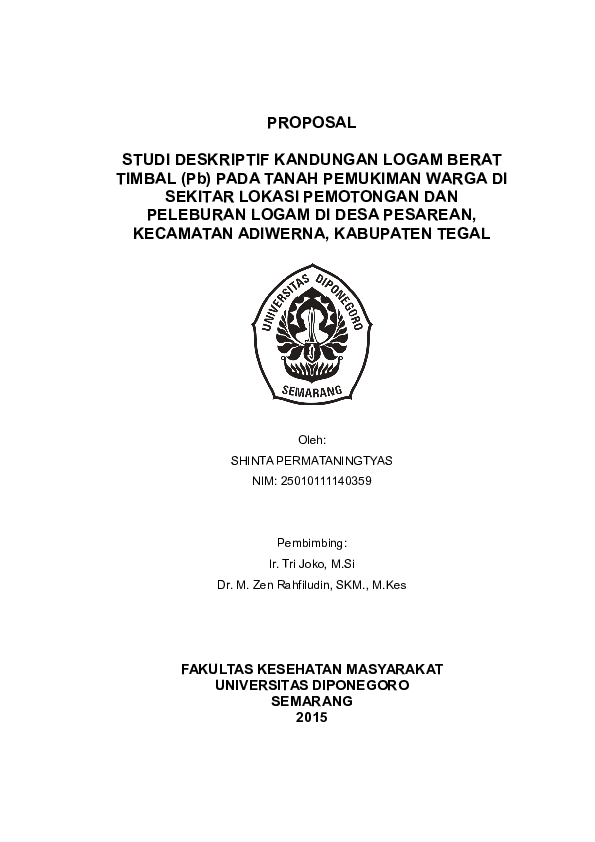 (DOC) COVER PROPOSAL SKRIPSI