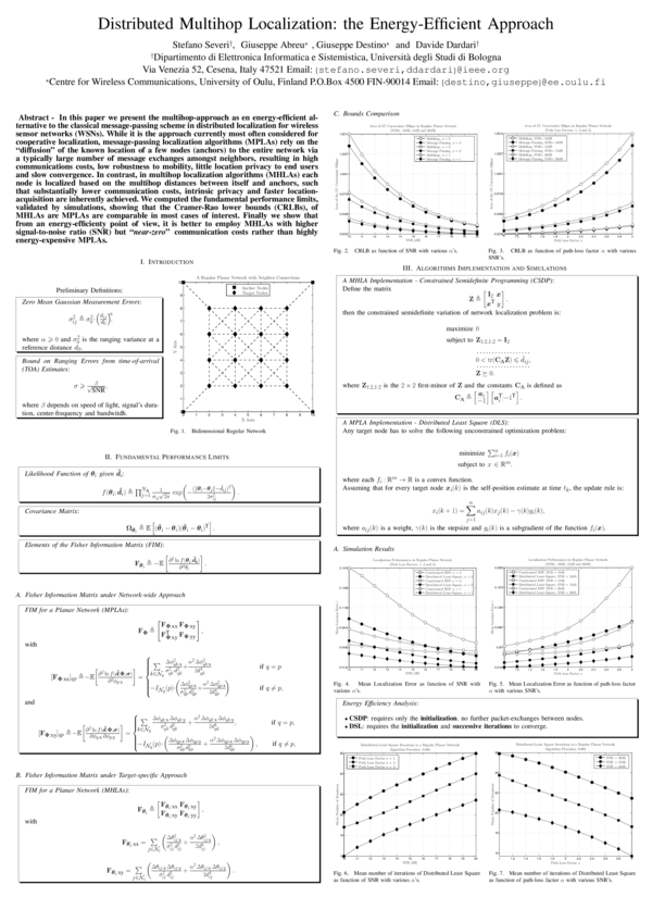 Pdf Distributed Multi Hop Localization An Energy Efficient Approach