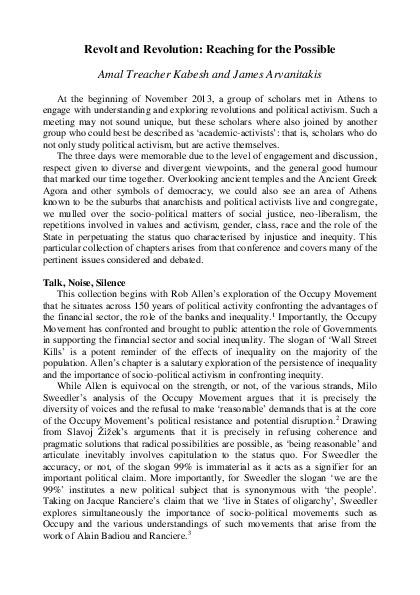 (PDF) REVOLT AND REVOLUTION proceedings introduction