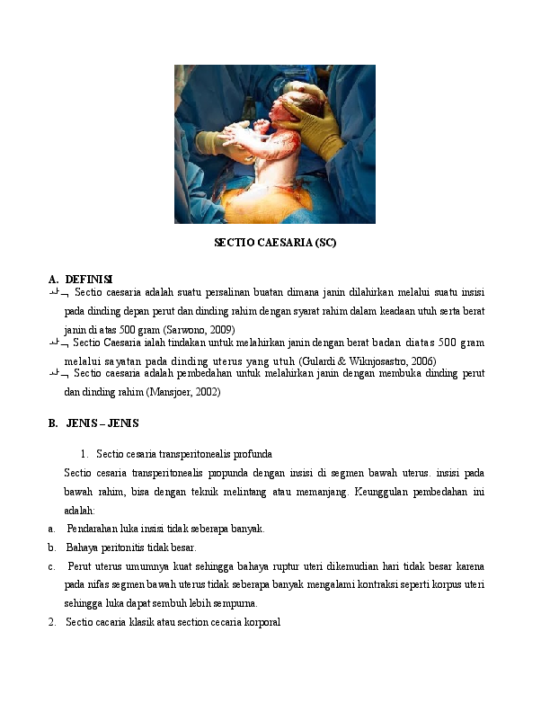 (DOC) SECTIO CAESARIA (SC