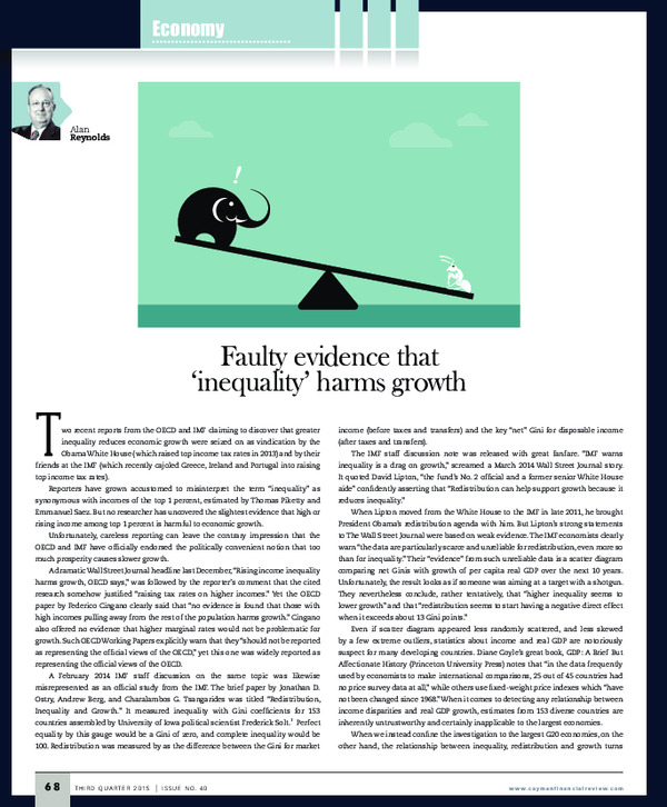 (PDF) Faulty Evidence The Inequality Harms Growth